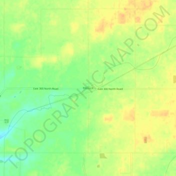 Messickの地形図、標高、地勢