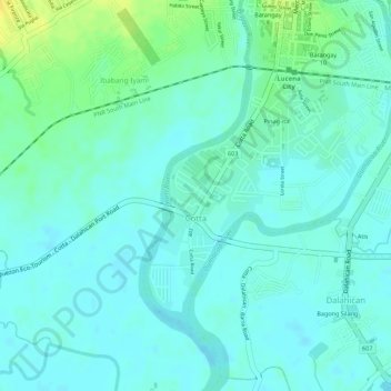 Cottaの地形図、標高、地勢